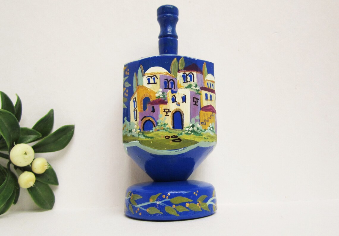 Hanukkah Dreidel Wood Dreidel Jewish Dreidel Collectible - Etsy
