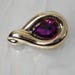 Vintage Gold Tone and Purple Pin - Etsy