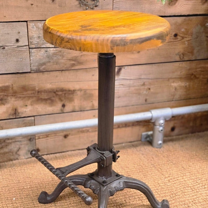 Reclaimed Bar Stool - Etsy