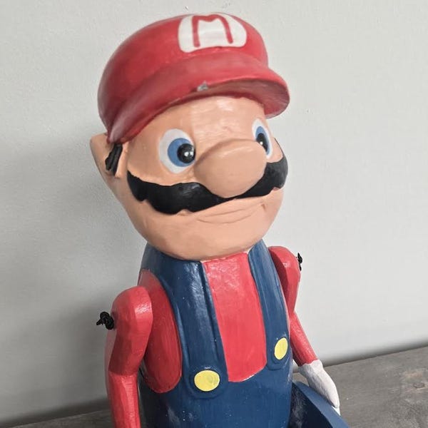 Wooden Hand Carved Marionette - Etsy UK