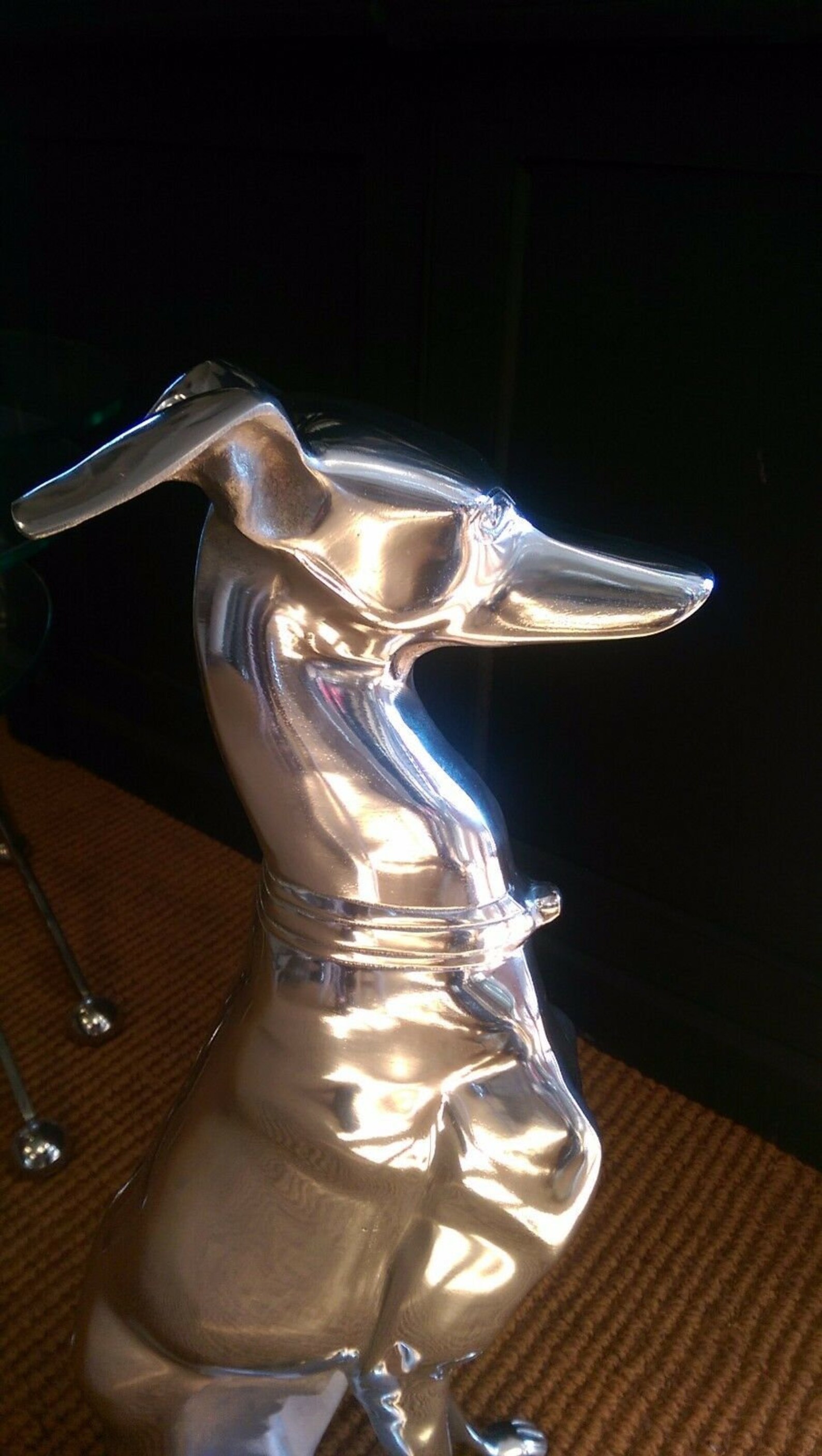 Aluminium Whippet Sitting Greyhound Whippet Silver Finish - Etsy