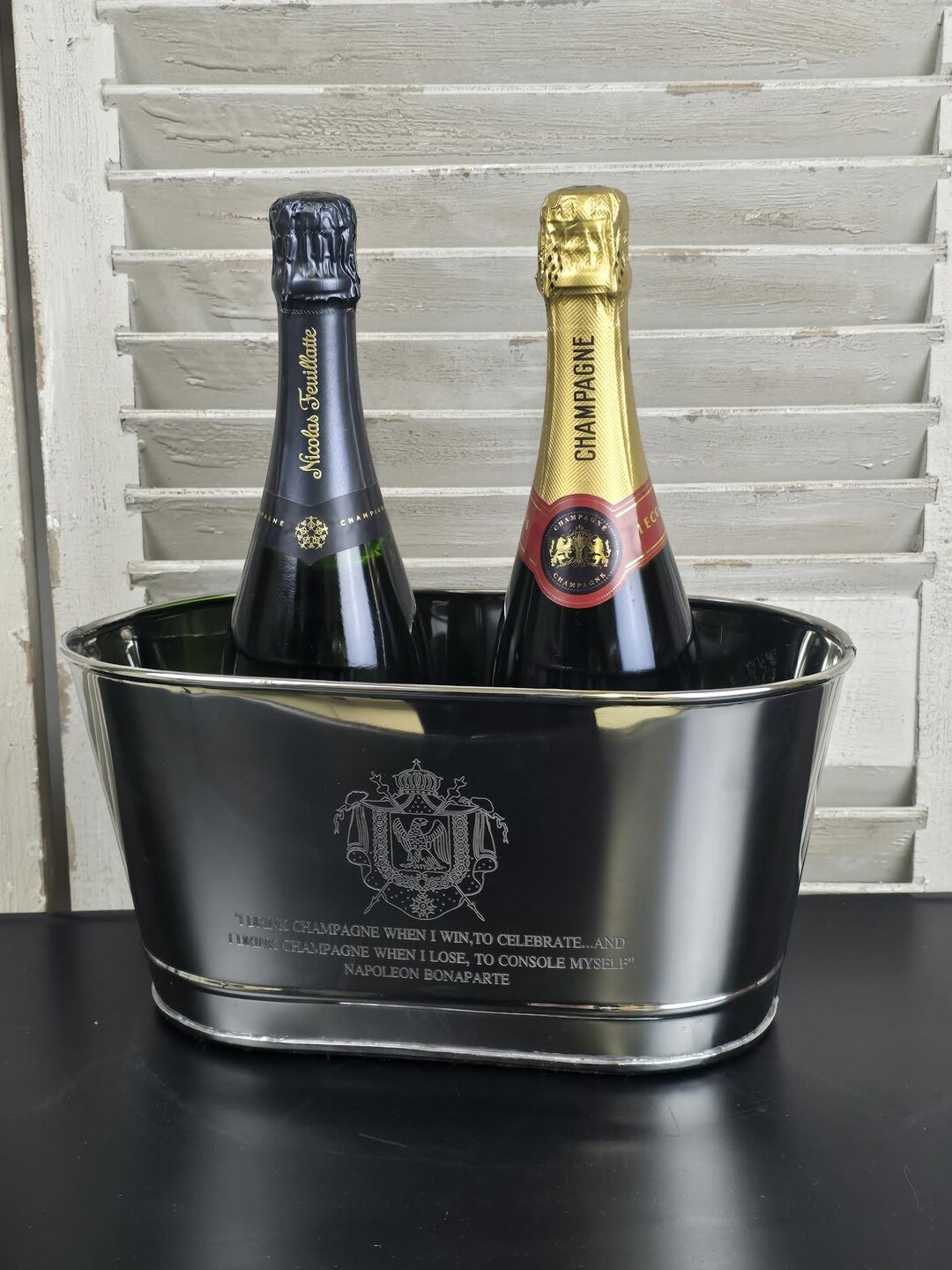 Napoleon Ice Bucket Wonderful 3 Bottle Size Small Sparkling Wine Bath ...