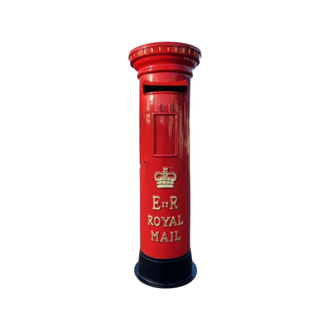 Christmas Mail Box Pillar Box Queen Elizabeth 2nd Freestanding Post Box ...