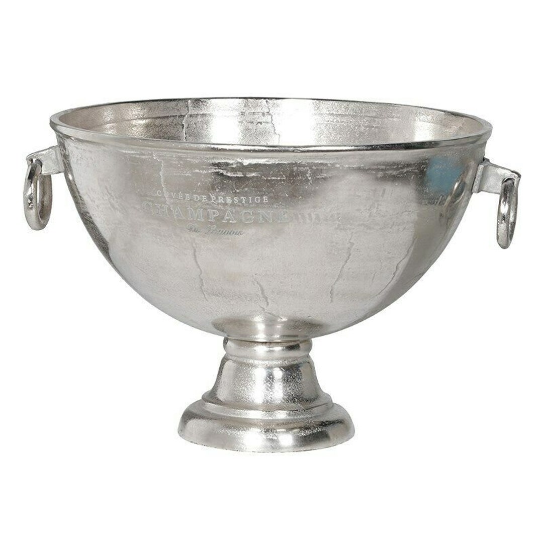 Champagne Bucket Ice Bath Large Cast Aluminium Cooler Wine Coolers Ice ...