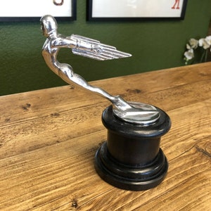 Rocket Man Mascot Bonnet Hood Ornament Art Deco Style Rocketeer on ...