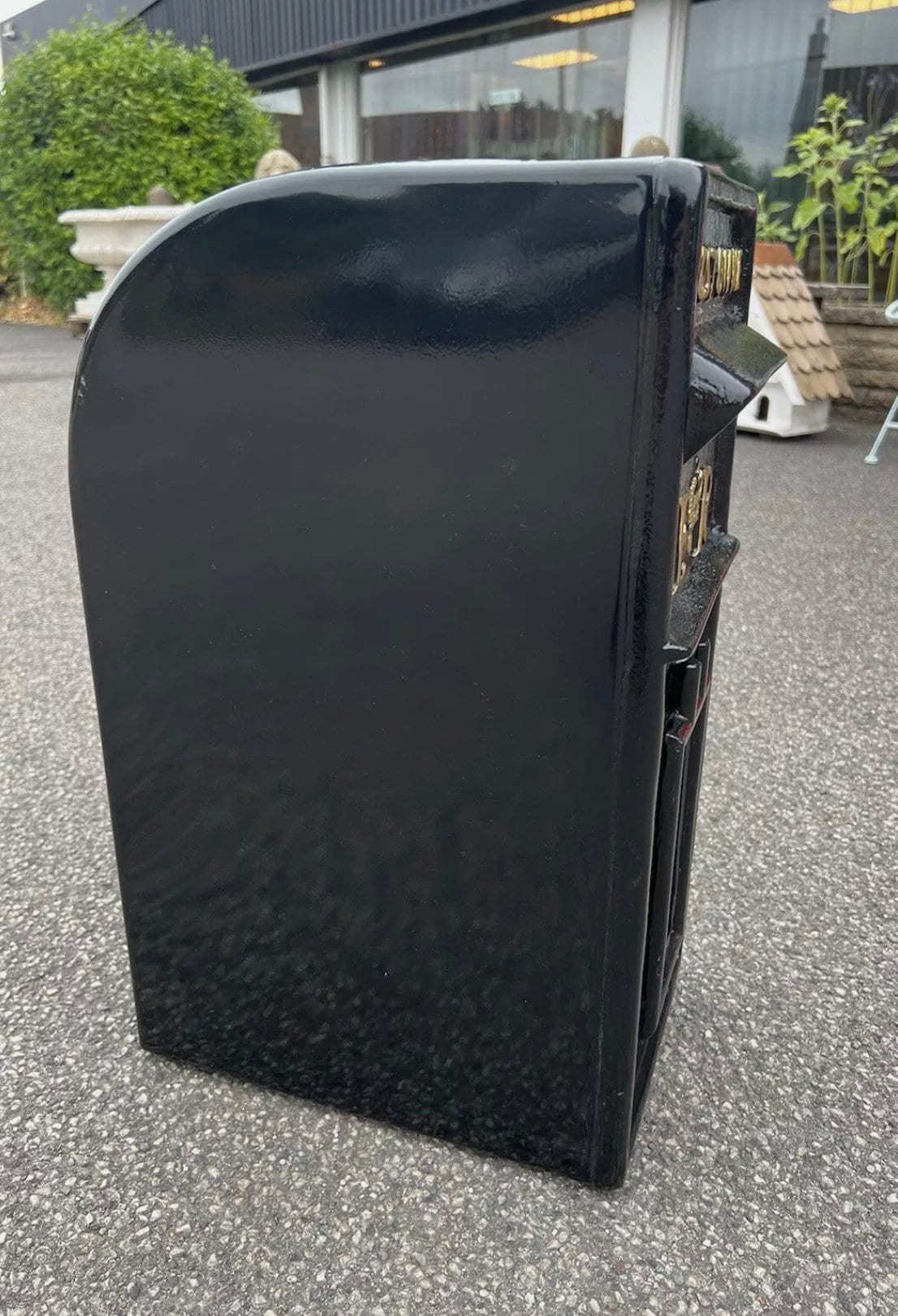 Cast Iron ER Post Box - Black British Mailbox, Royal Mail Style - Etsy