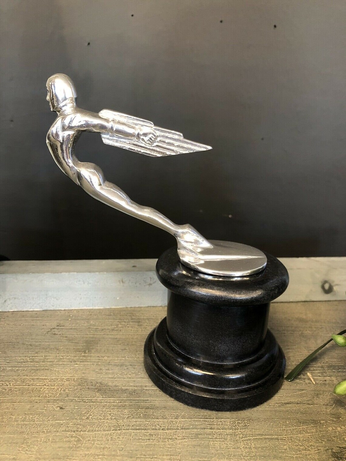 Rocket Man Mascot Bonnet Hood Ornament Art Deco Style Rocketeer on ...