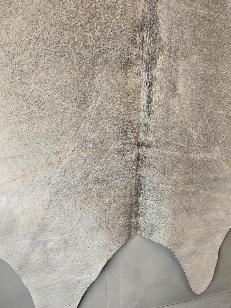 Genuine Cow Hide Rug White and Grey PK Scorch Mark LARGE Carpet Rug ...