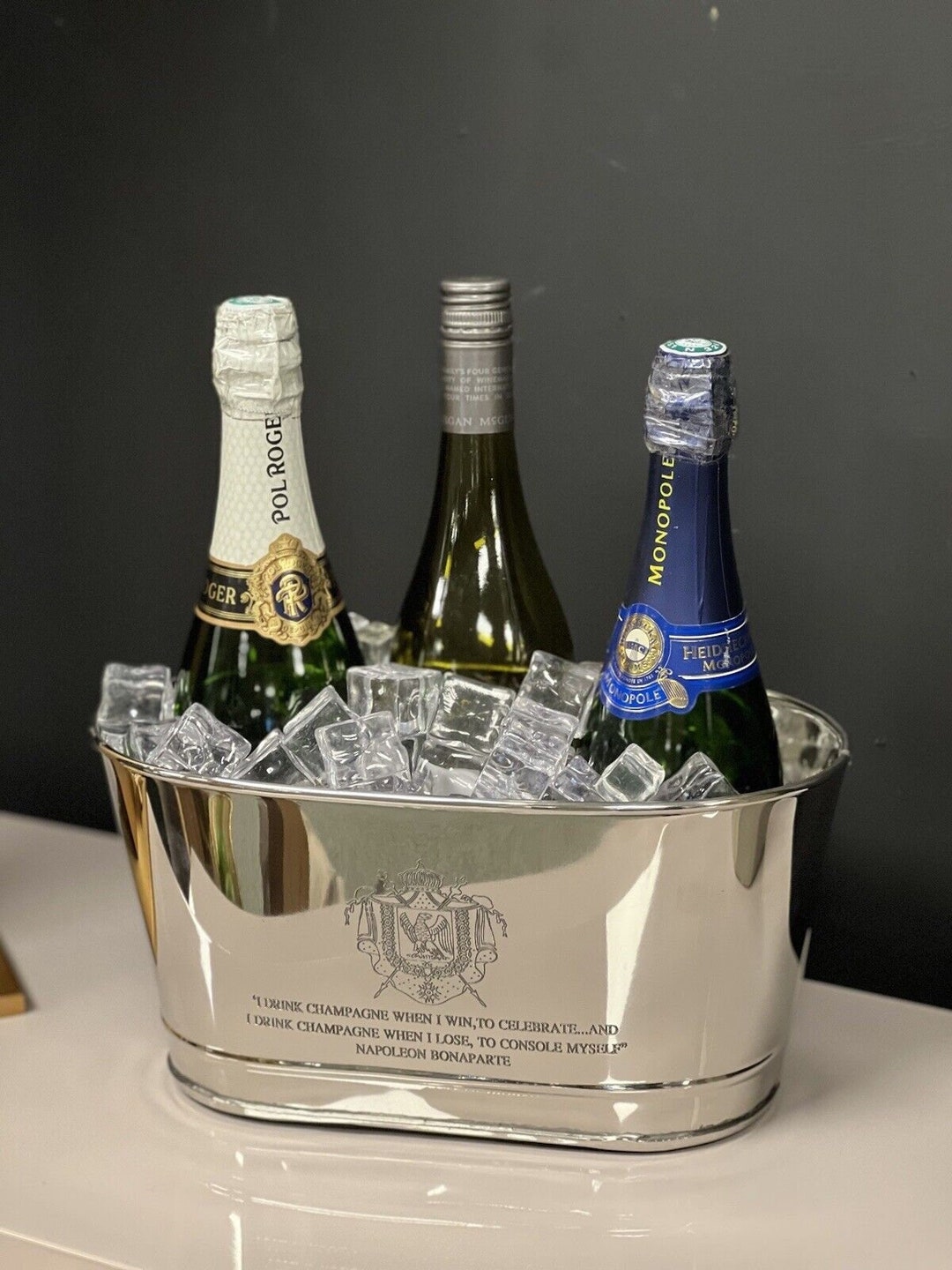 Lilly Bollinger , Napoleon Bollinger Medium Wine Champagne Bath Ice ...