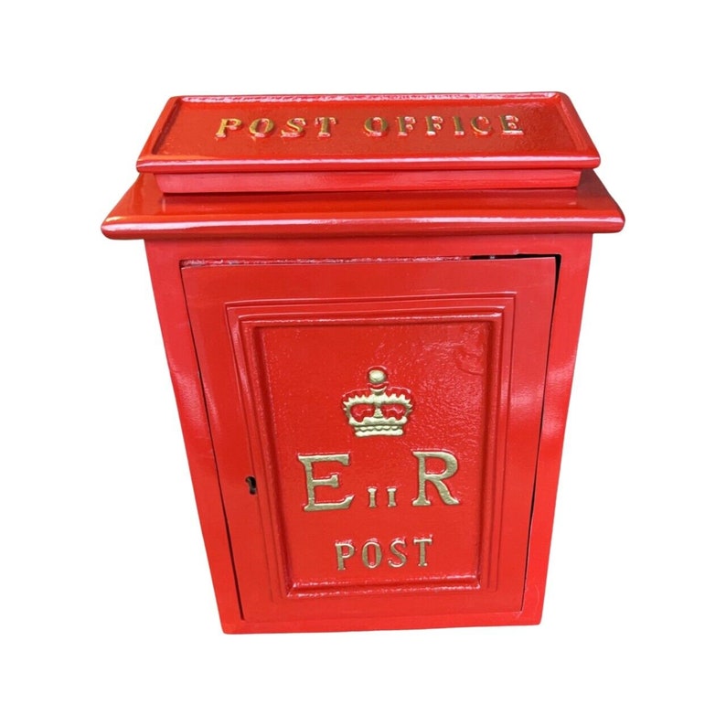Royal Mail Wall ER Postbox Letter Box Queen Elizabeth Tribute Post Box ...
