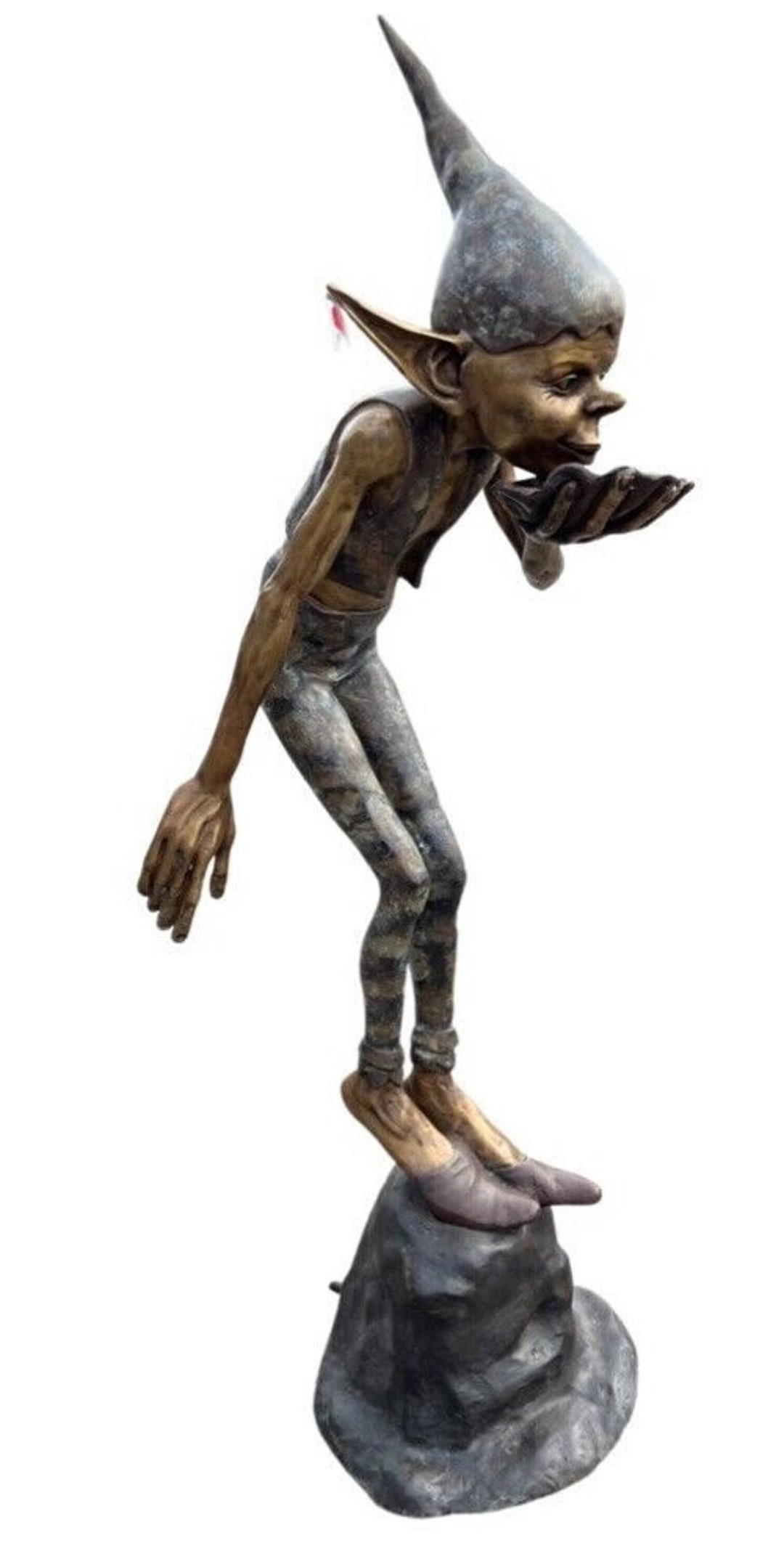 Bronze Goblin Pixie “the Drinker” Statue Water Feature Fountain Bronze ...