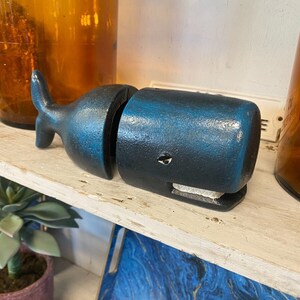 Blue Whale Bookends Fishing Ocean Theme Book-end With Antiqued Finish ...