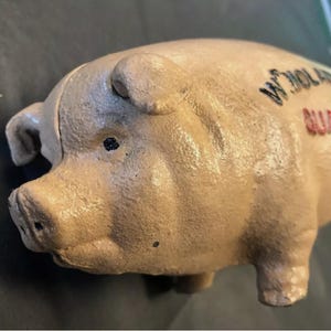 Piggy Bank Vintage Ham Wm Moland's & Son Pig Money Box Piggy Bank ...