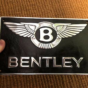 Bentley Sign Polished Aluminium Wall Art Bentley Logo Sign BEST QUALITY ...