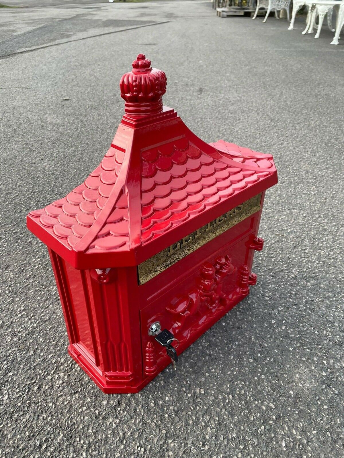 Red Wall Post Box Wall Mounted Aluminium Red Wall Mail Box - Etsy