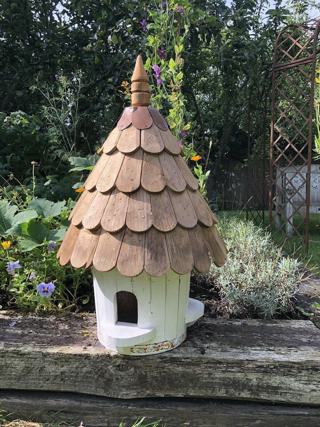 Round Dovecote Small Barrel Bird House - Vintage Bird House Hand Made ...