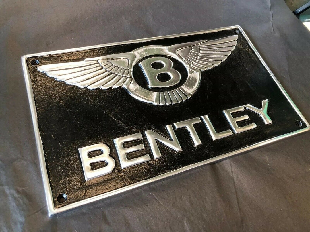Bentley Sign Polished Aluminium Wall Art Bentley Logo Sign BEST QUALITY ...
