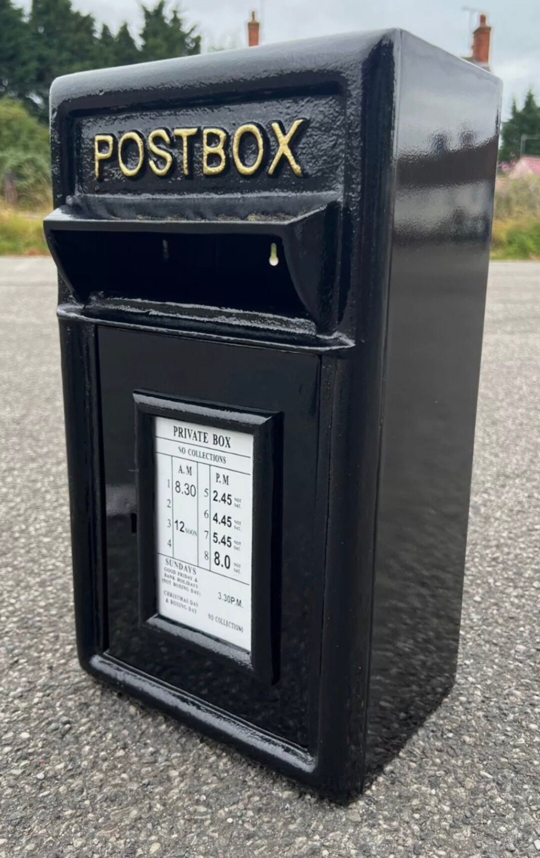 Cast Iron Letter Box Royal Mail Post Office Wall Box Vintage Style ...
