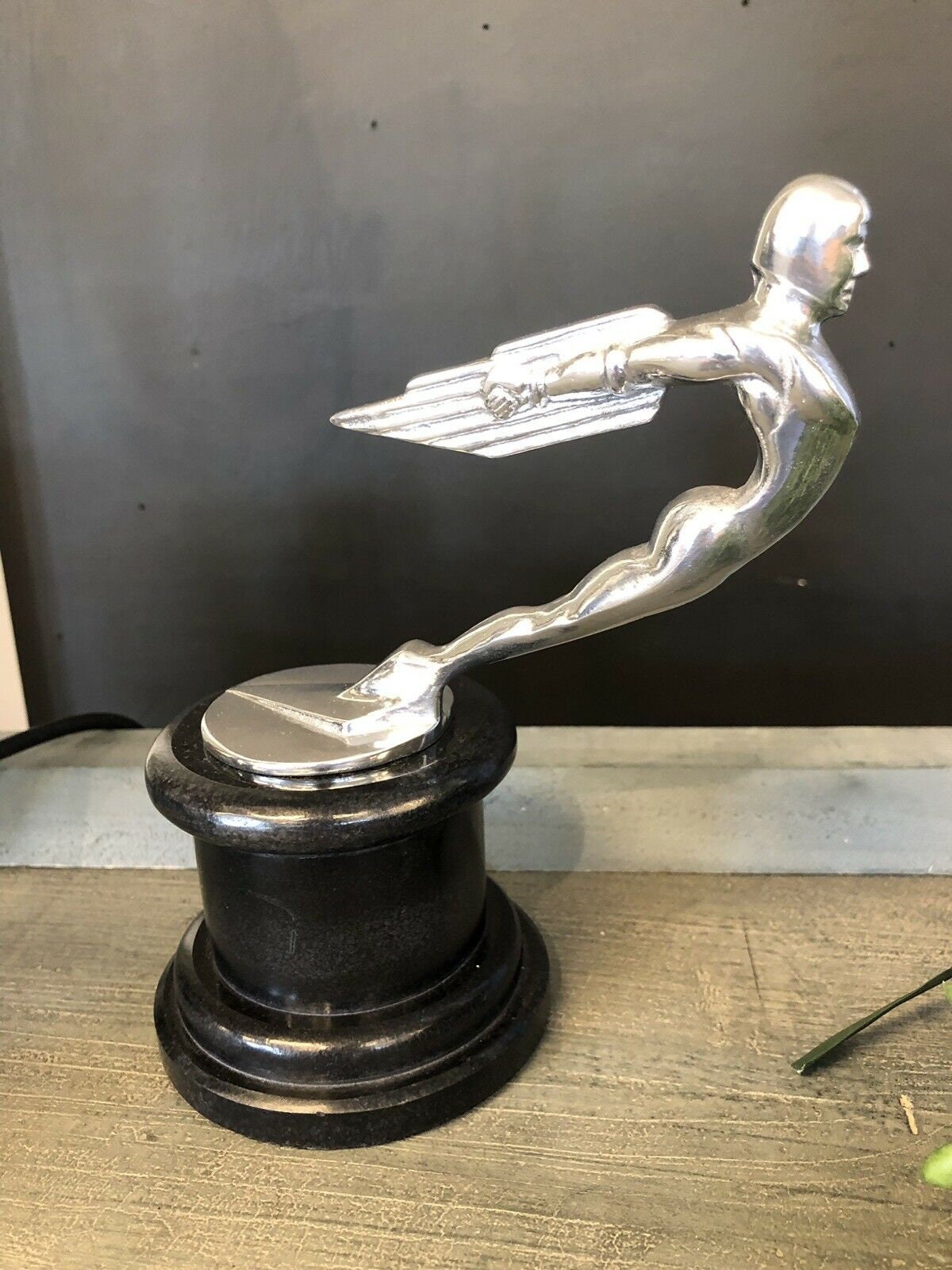 Rocket Man Mascot Bonnet Hood Ornament Art Deco Style Rocketeer on ...