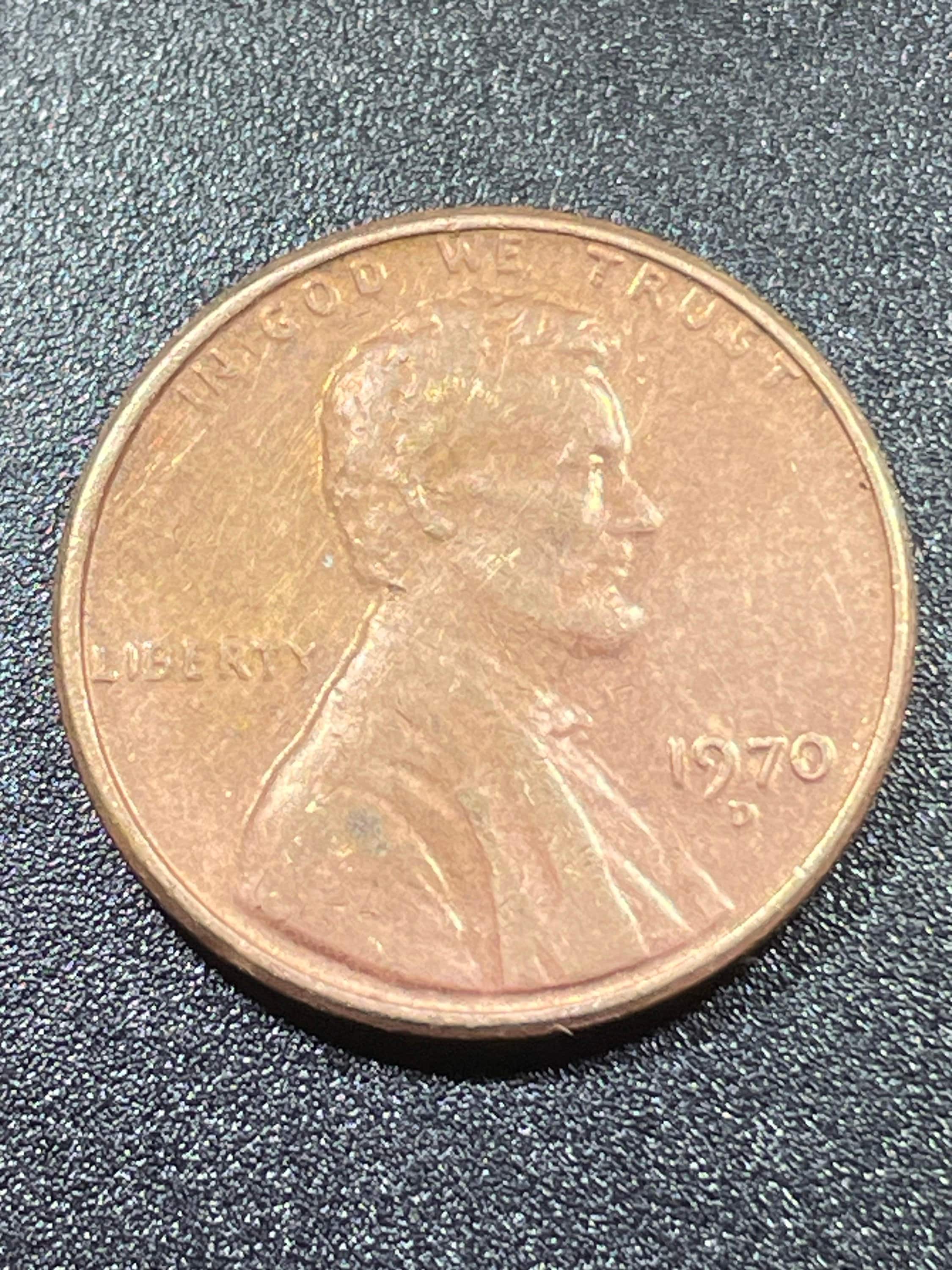 1970 D Penny No FG Initials Floating Roof Error - Etsy