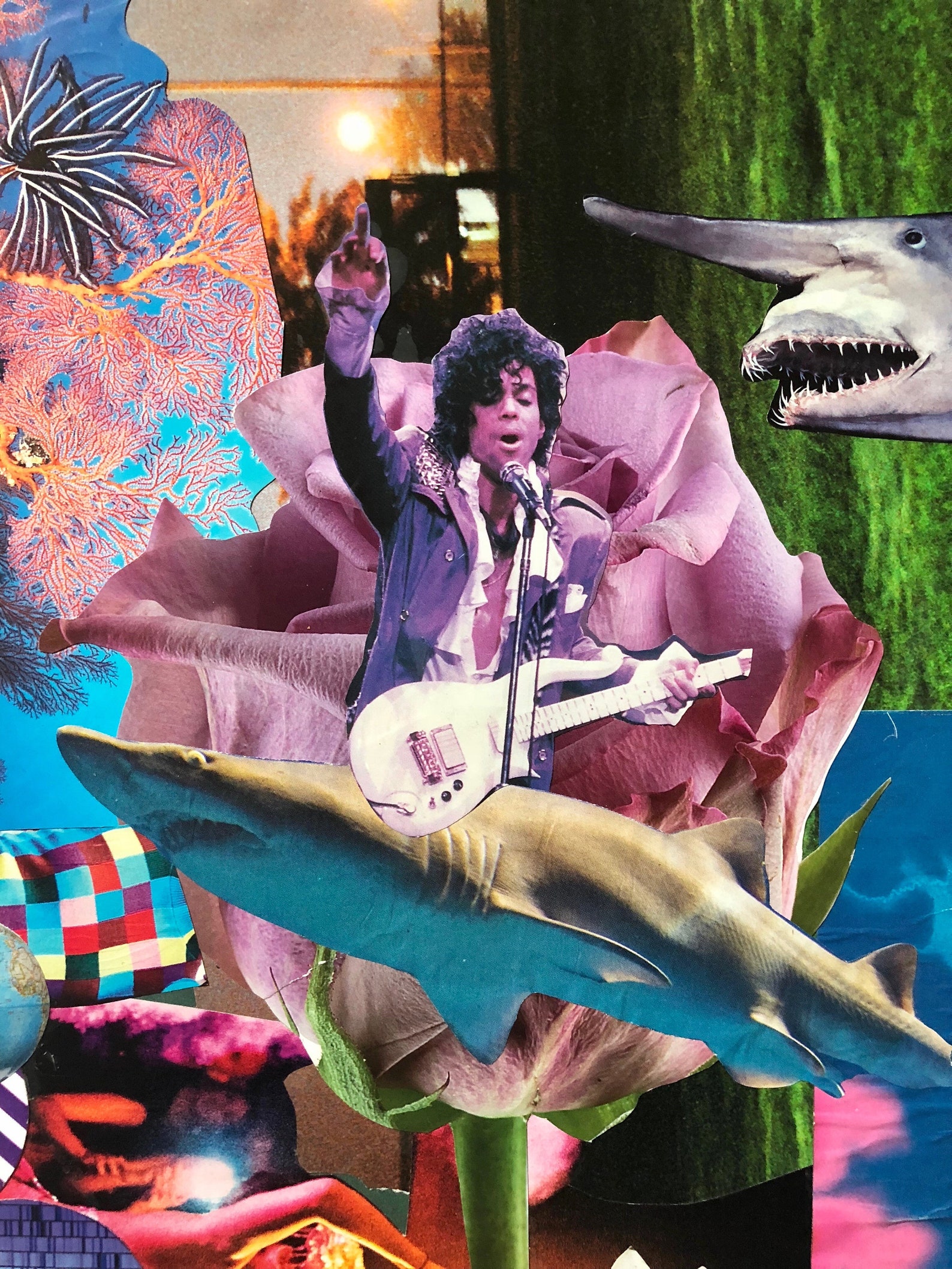 PRINCE, Collage Art, Contemporary Art, Pop Art - Etsy