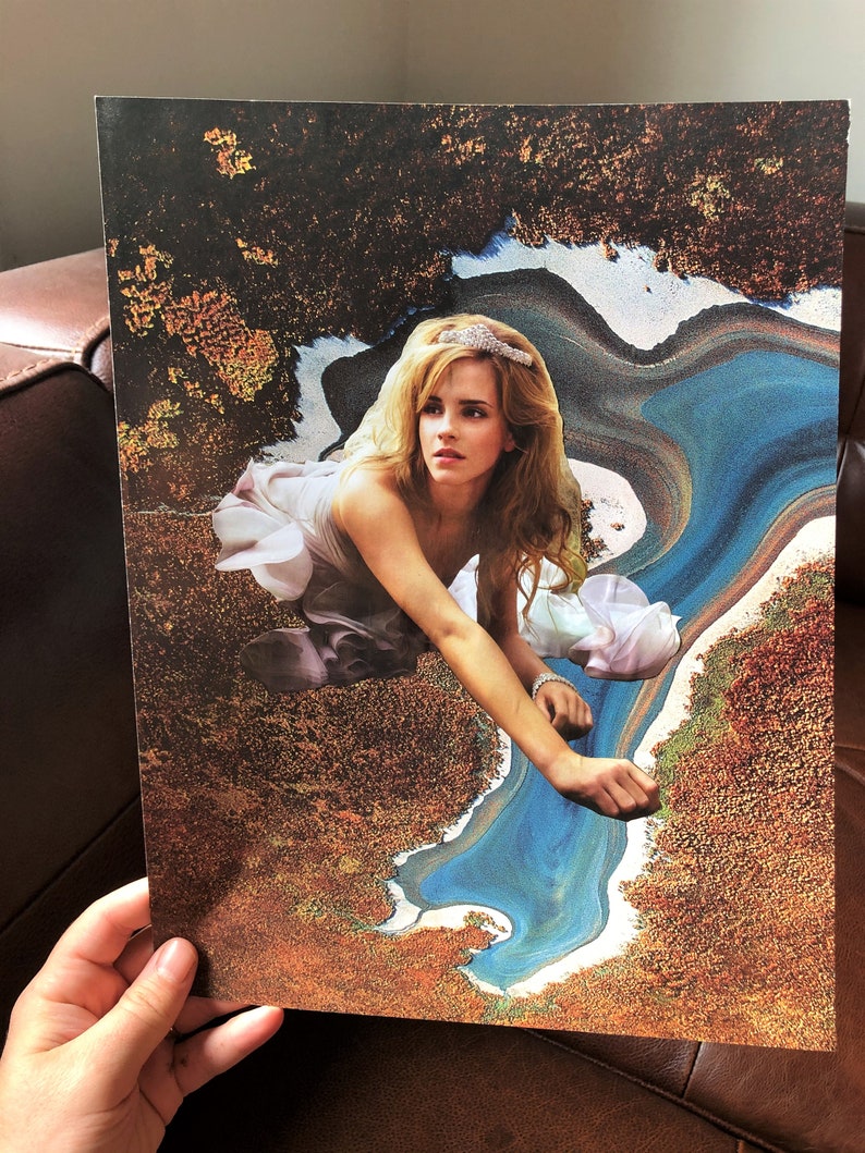 EMMA WATSON, Collage Art, Pop Art, Surrealism, Abstract Art - Etsy