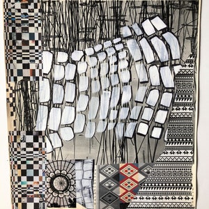 DISTORTION, Collage Art, Contemporary Art, Handmade, Abstract Art - Etsy