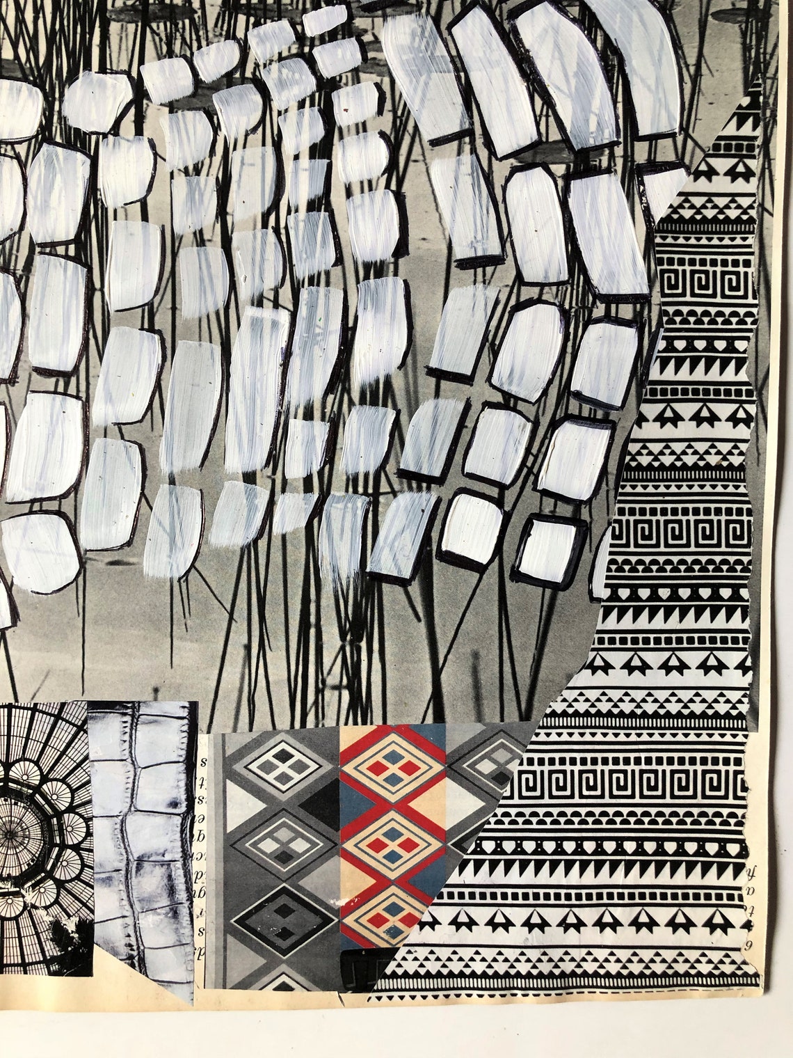 DISTORTION, Collage Art, Contemporary Art, Handmade, Abstract Art - Etsy