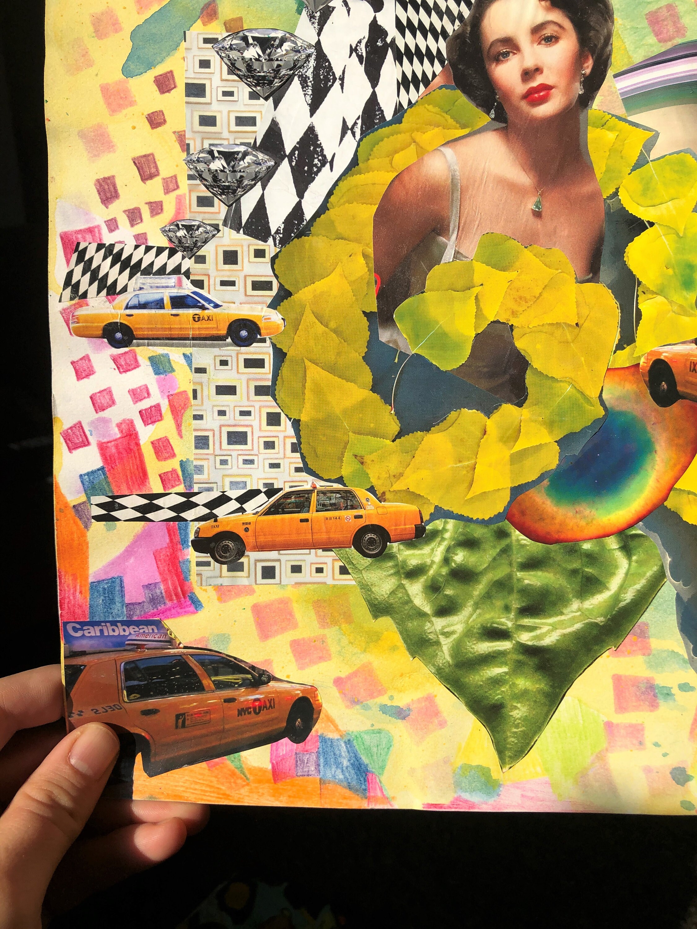 ELIZABETH TAYLOR, Collage Art, Pop Art, Contemporary Art - Etsy
