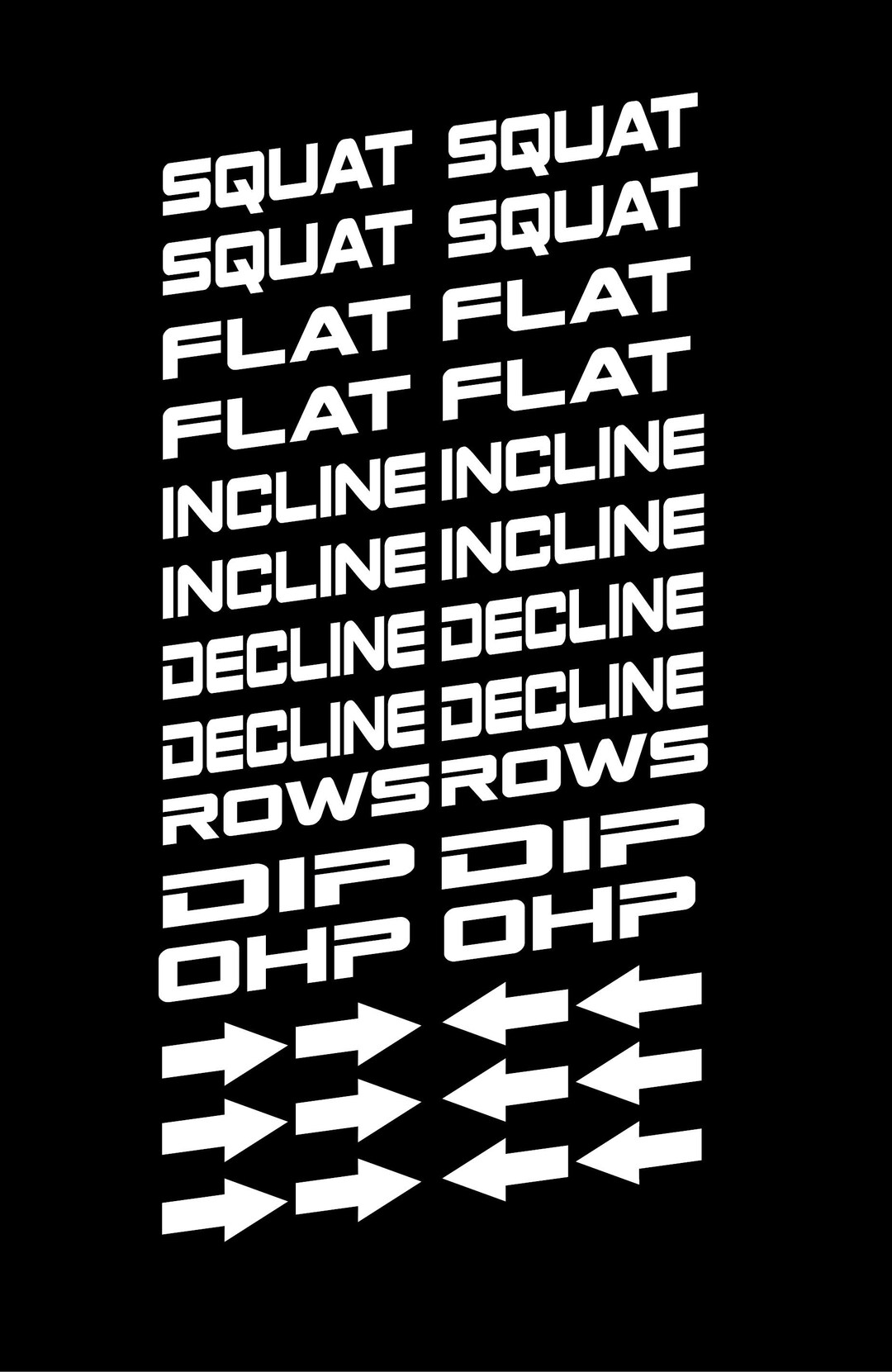 Home Gym Pin Label Decal Set 3x3 Rack - Etsy