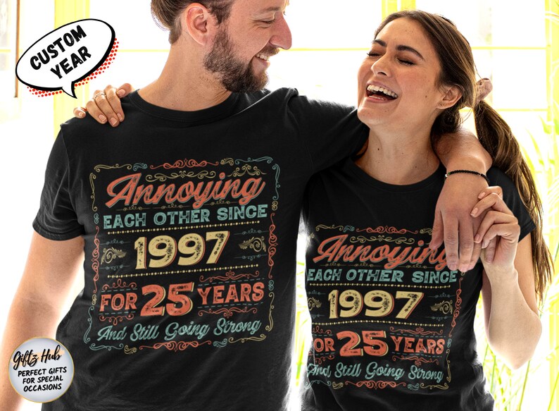Custom Anniversary Shirts for Couples Funny Anniversary - Etsy