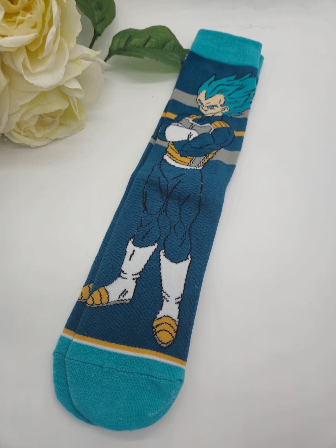 Dragon Ball Z: Vegeta Blue Socks DBZ Anime Design Anime Socks, Dbz ...