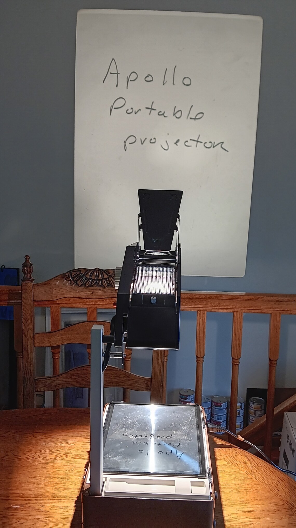 Apollo Small Portable Overhead Projector Old School Uses Transparency ...