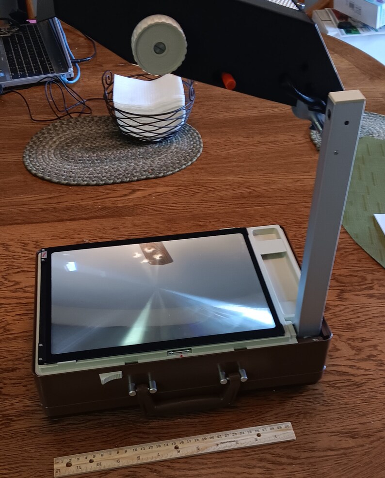 Apollo Small Portable Overhead Projector Old School Uses Transparency ...