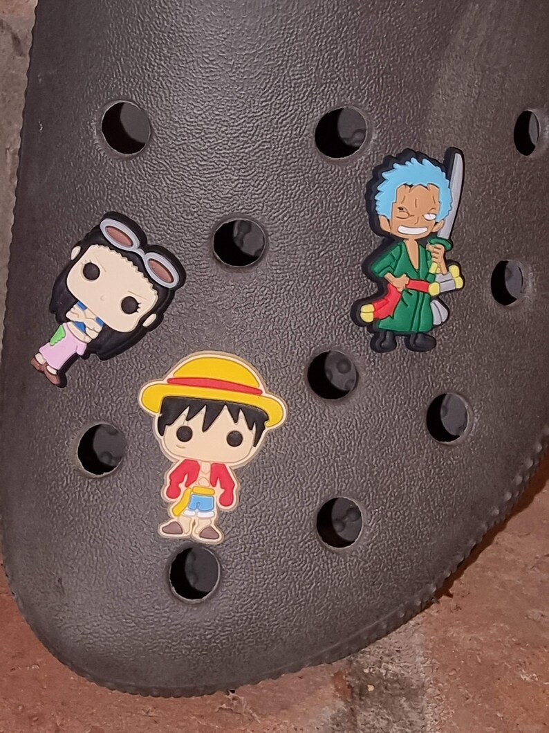 One Piece Straw Hat Pirates Croc Charms Anime-inspired Shoe Decoration ...