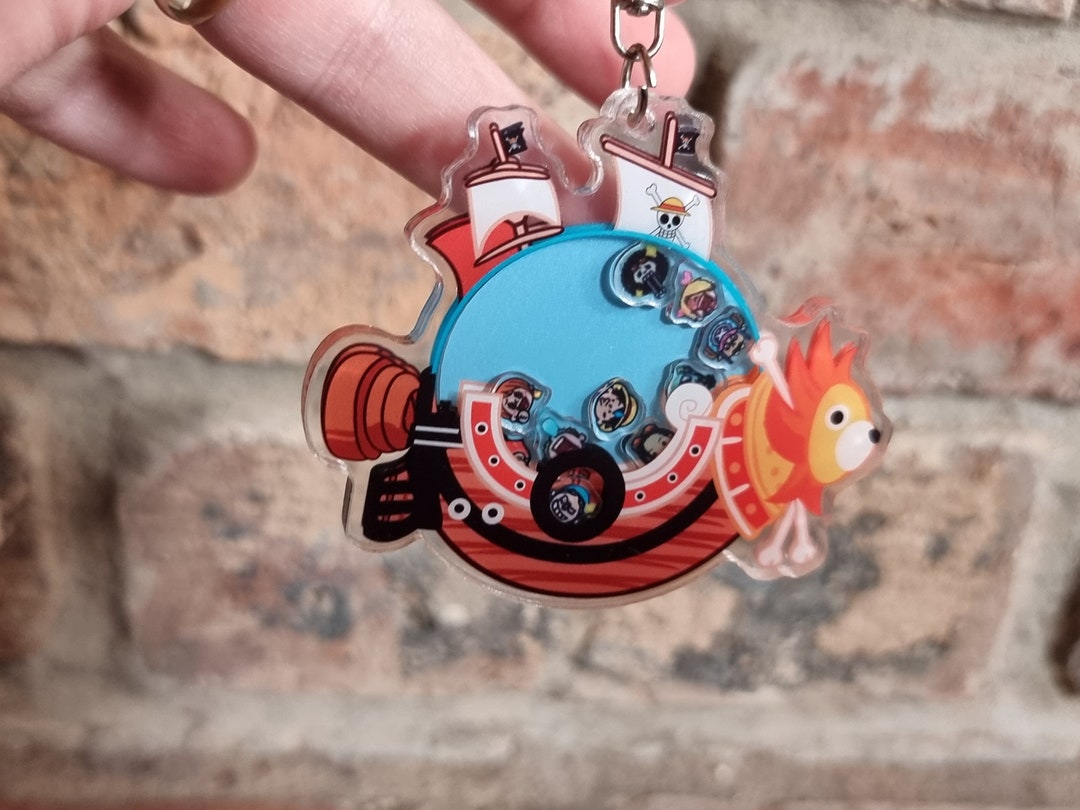 Shakeable Anime and Manga Pirate Keychain, Keyring, and Pendant Unique ...