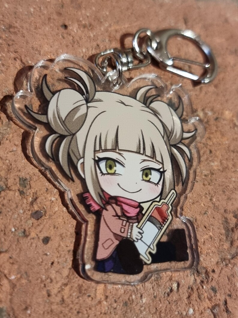 Anime Hero Keychains TOGA HIMIKO 2 Izuku & Bakugo Katsuki Acrylic ...