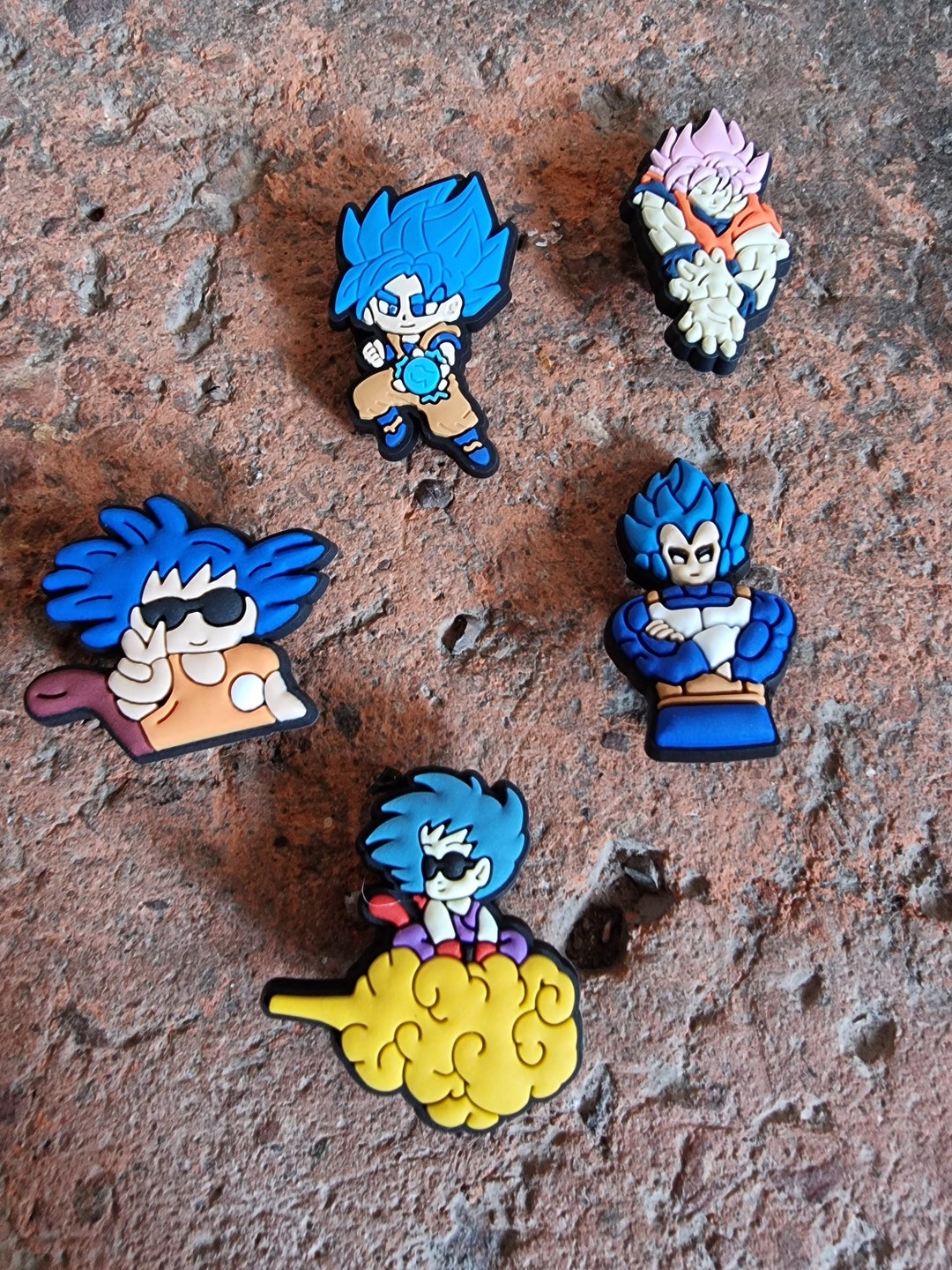 Dragon Ball Z Croc Charms Goku Blue SSGSS Anime-inspired Shoe ...