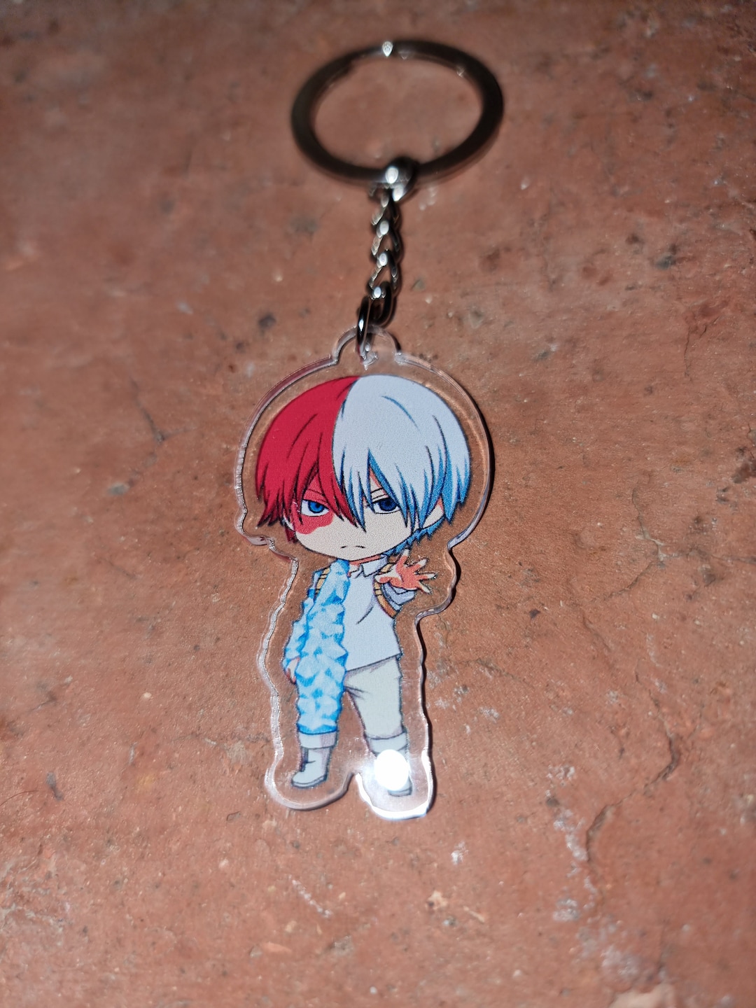 Anime Hero Keychains Todoroki Double-sided MHA Keychain Matte Finish ...