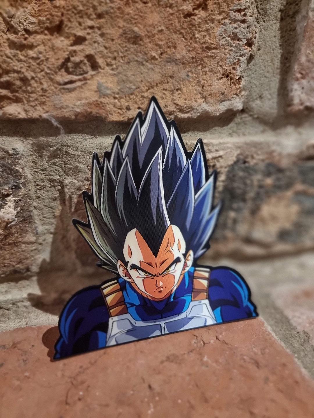 DB Z Vegeta Waterproof 3D Gradient Holographic Sticker Car, Laptop ...