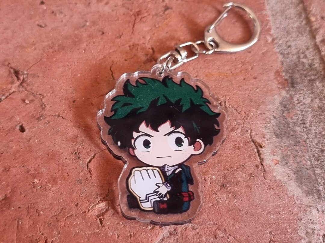 Anime Hero Keychains DEKU Izuku & Bakugo Katsuki Acrylic Keyring Cute ...