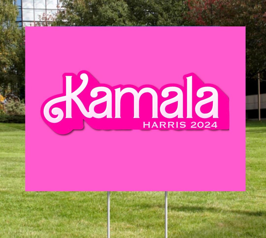 Kamala Barbie Lawn Sign - Etsy