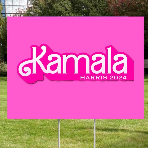 Kamala Harris Barbie Sign - Etsy