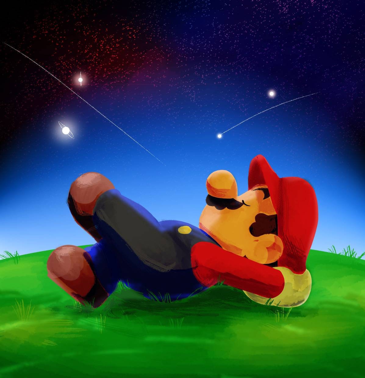 Super Mario Galaxy Art Print | Etsy