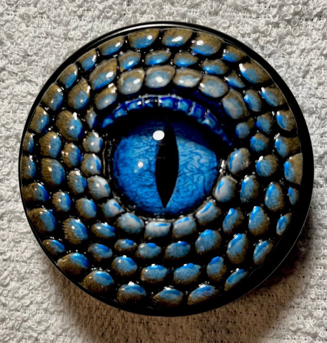 Draco's Vessel marijuana Urn Blue Eye & Gold - Etsy