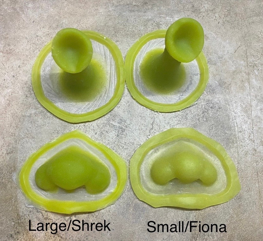 SFX Ogre Nose and Ears Set Shrek or Fiona Cosplay Silicone Prosthetic ...
