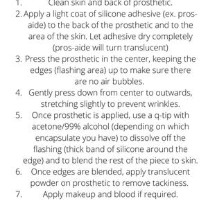 SFX Version 2.0 Button Eyes With Buttons Included Silicone Prosthetic ...