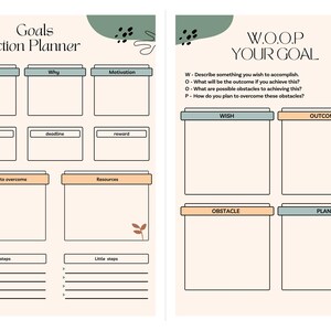 Goal Setting Planner - Etsy