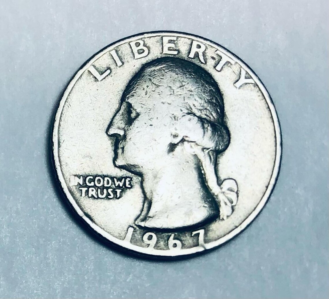 Rare 1967 USA Quarter, No Mint Mark - Etsy