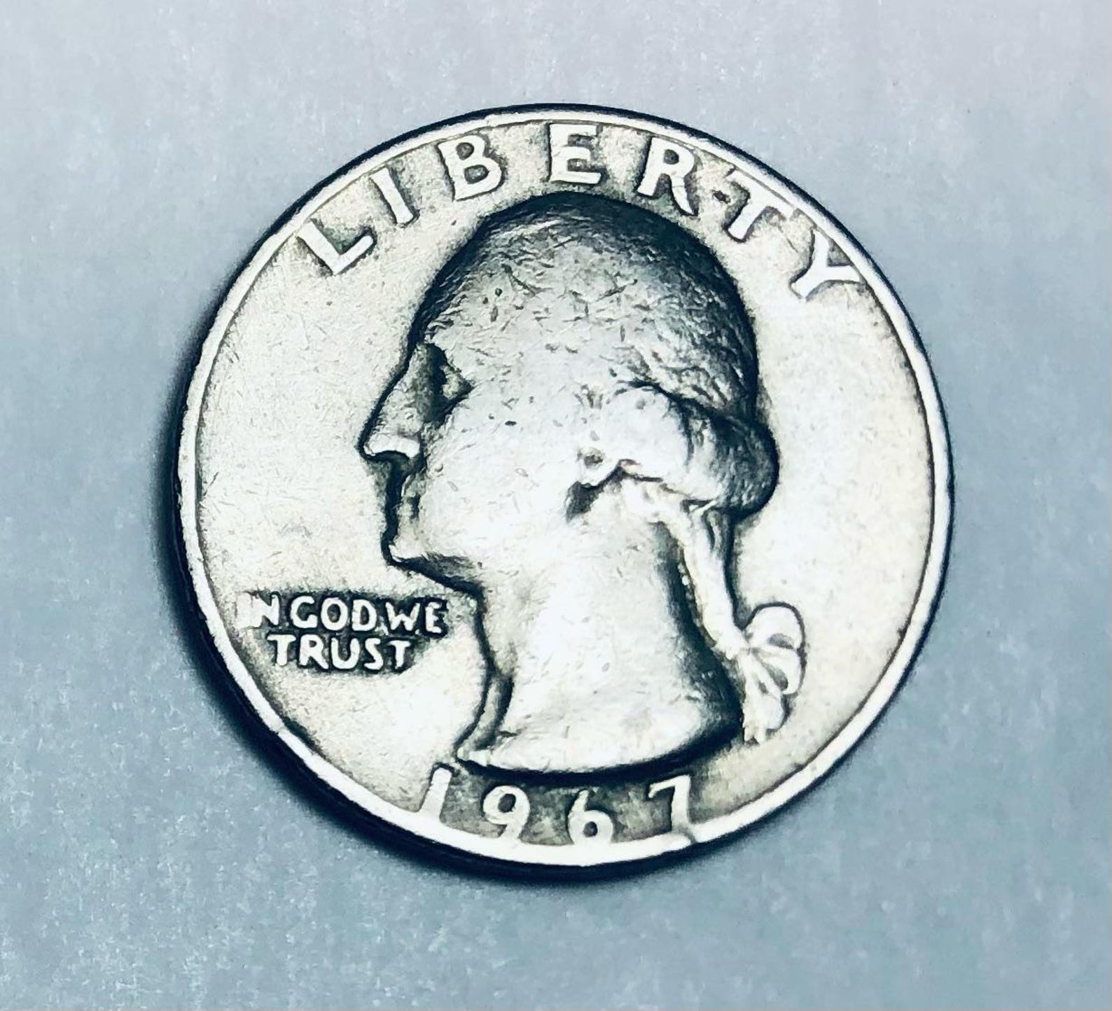 Rare 1967 USA Quarter, No Mint Mark - Etsy